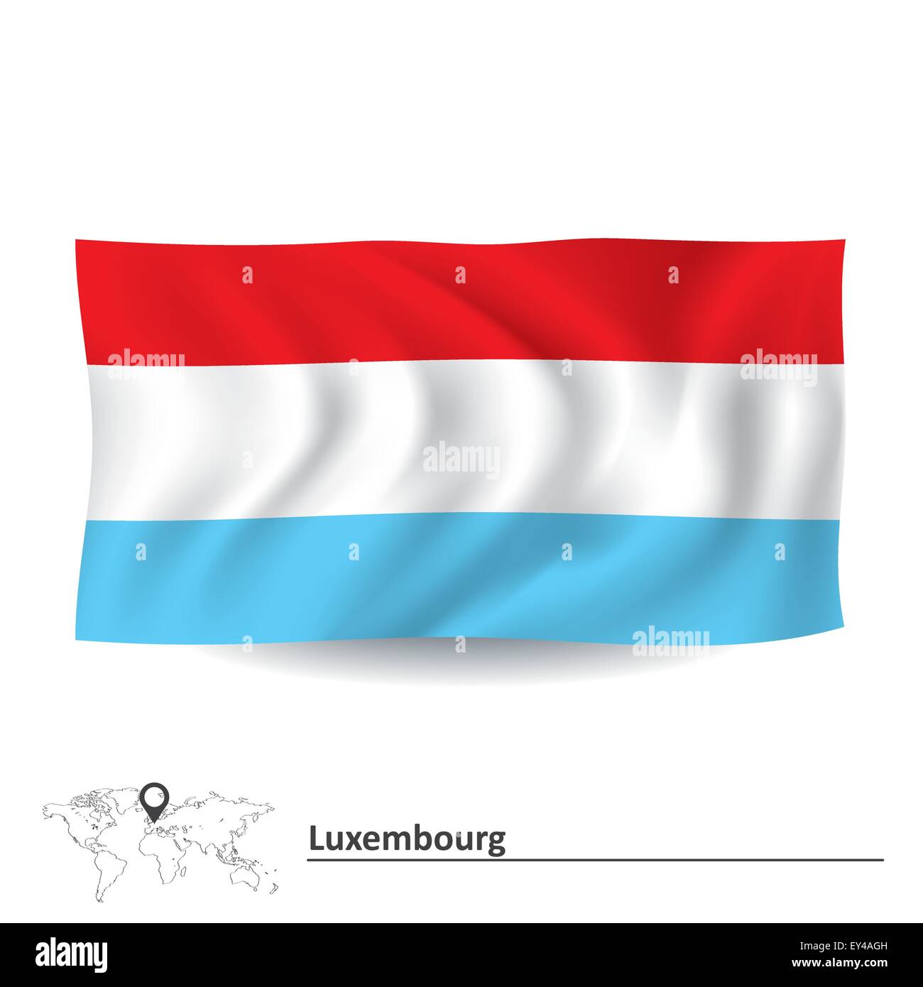 Country luxembourg map Cut Out Stock Images & Pictures - Alamy