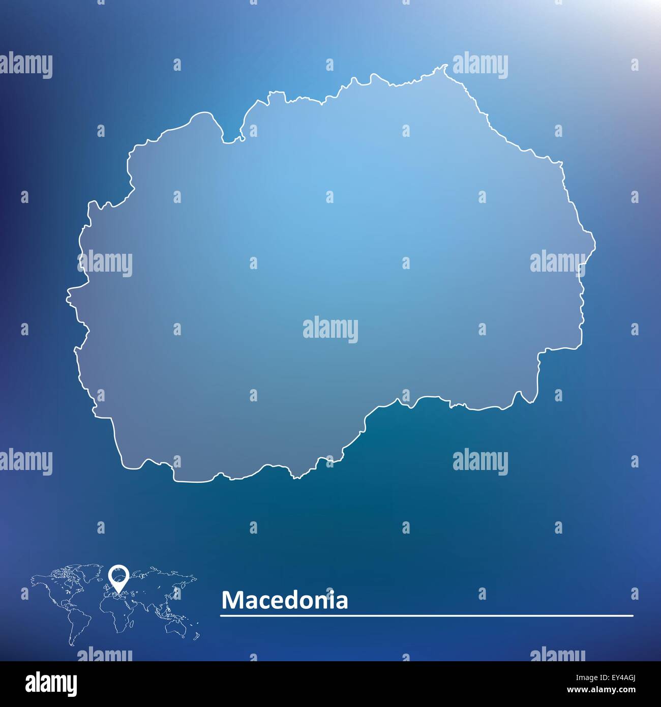 Country macedonia map Stock Vector Images - Alamy