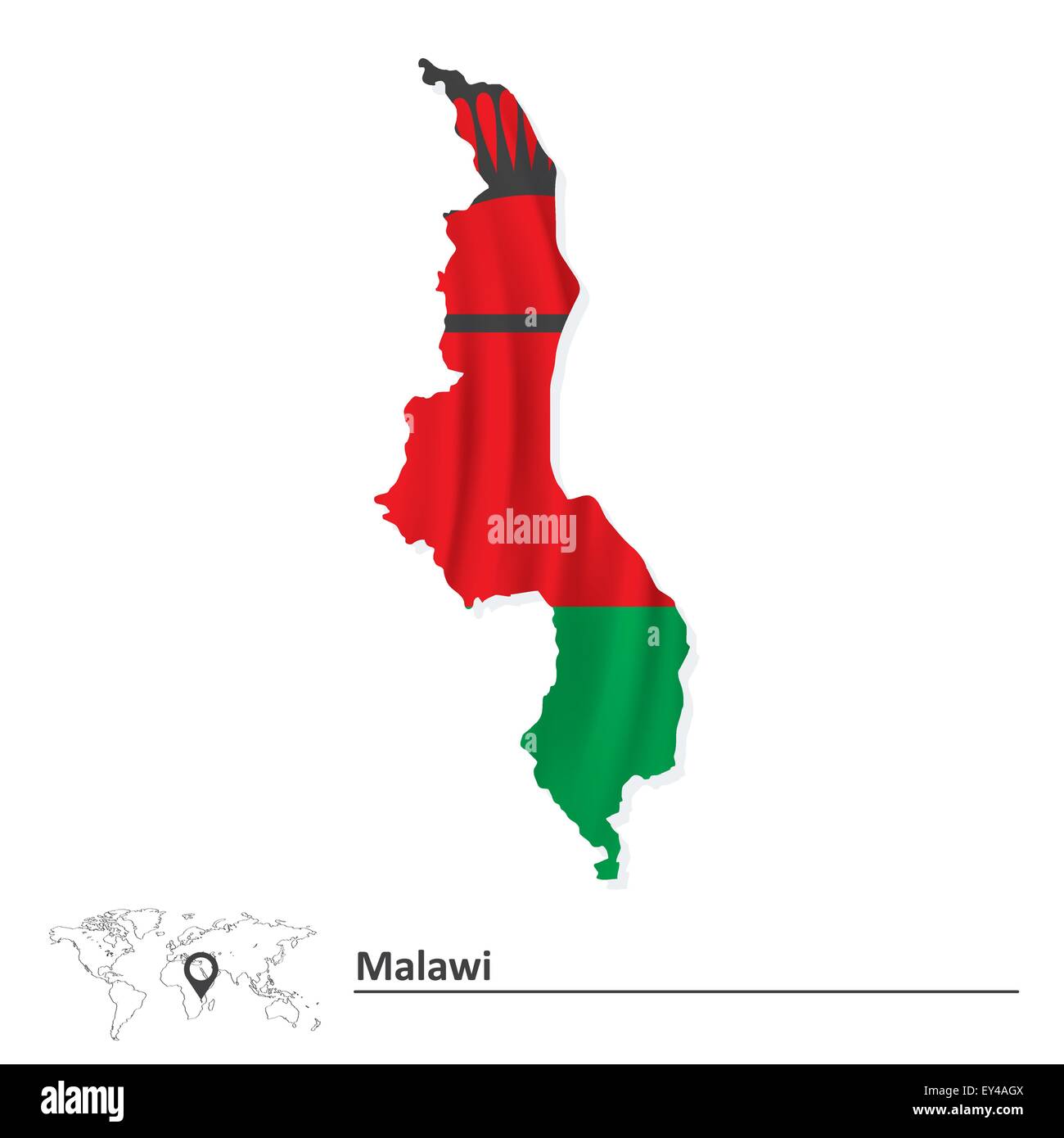 Map of malawi hi-res stock photography and images - Alamy