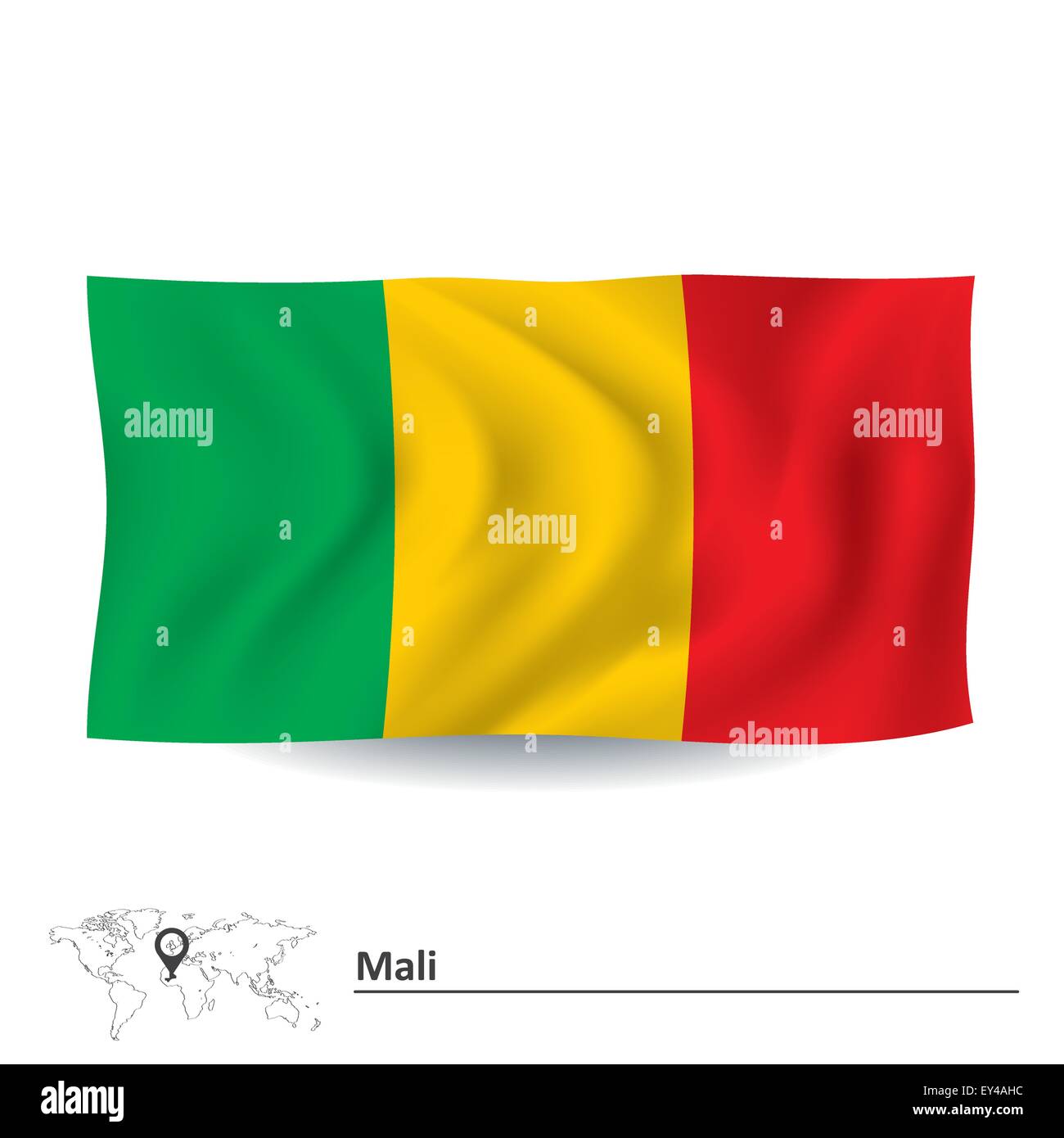 Mali map vector Stock Vector Images - Alamy
