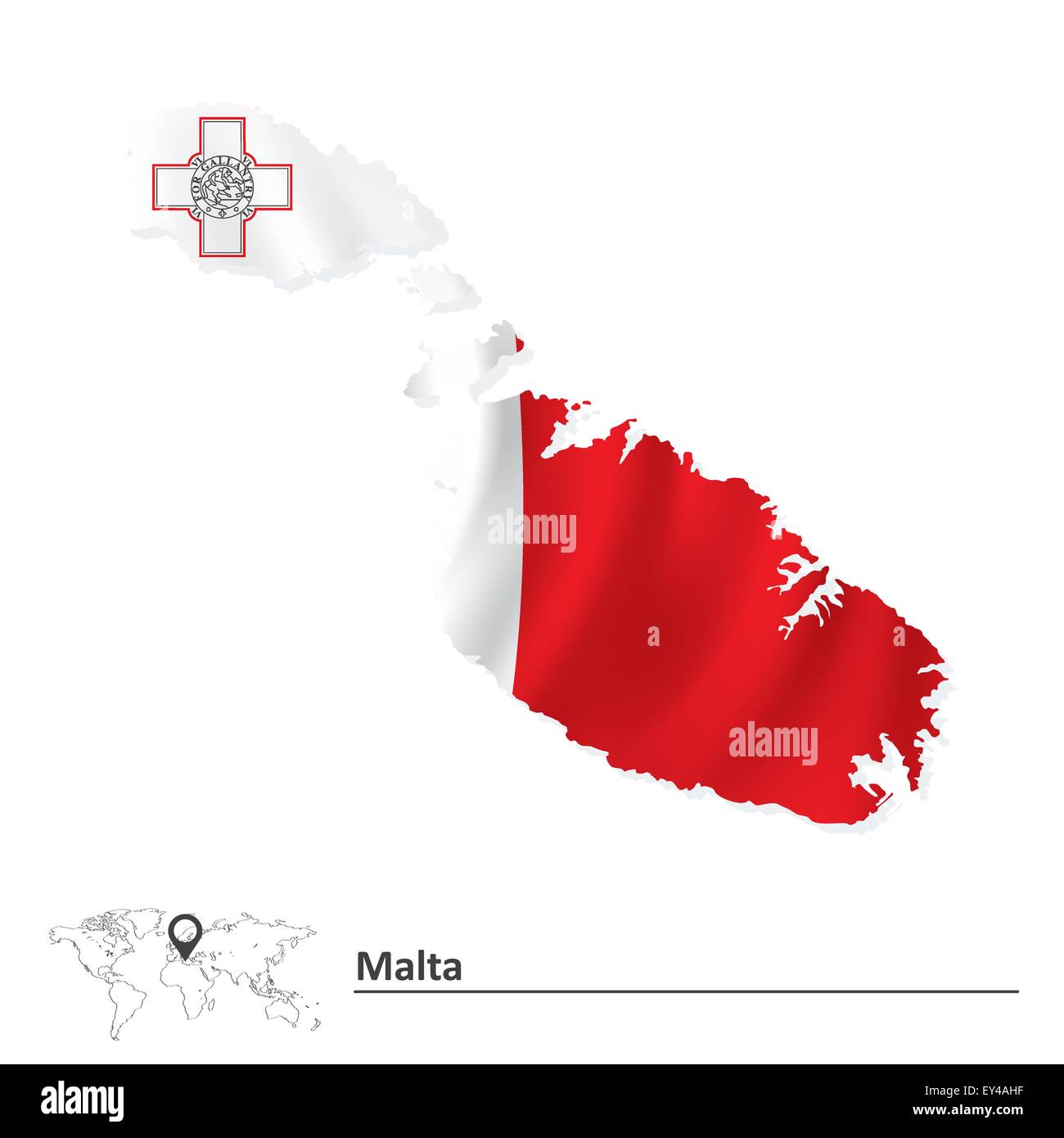 Map of malta Cut Out Stock Images & Pictures - Alamy