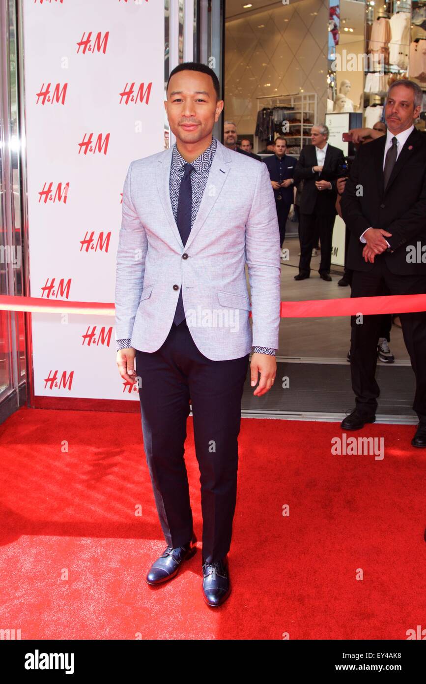 John Legend celebrates the opening of H&M "Flagship Store" at 1 Herald ...