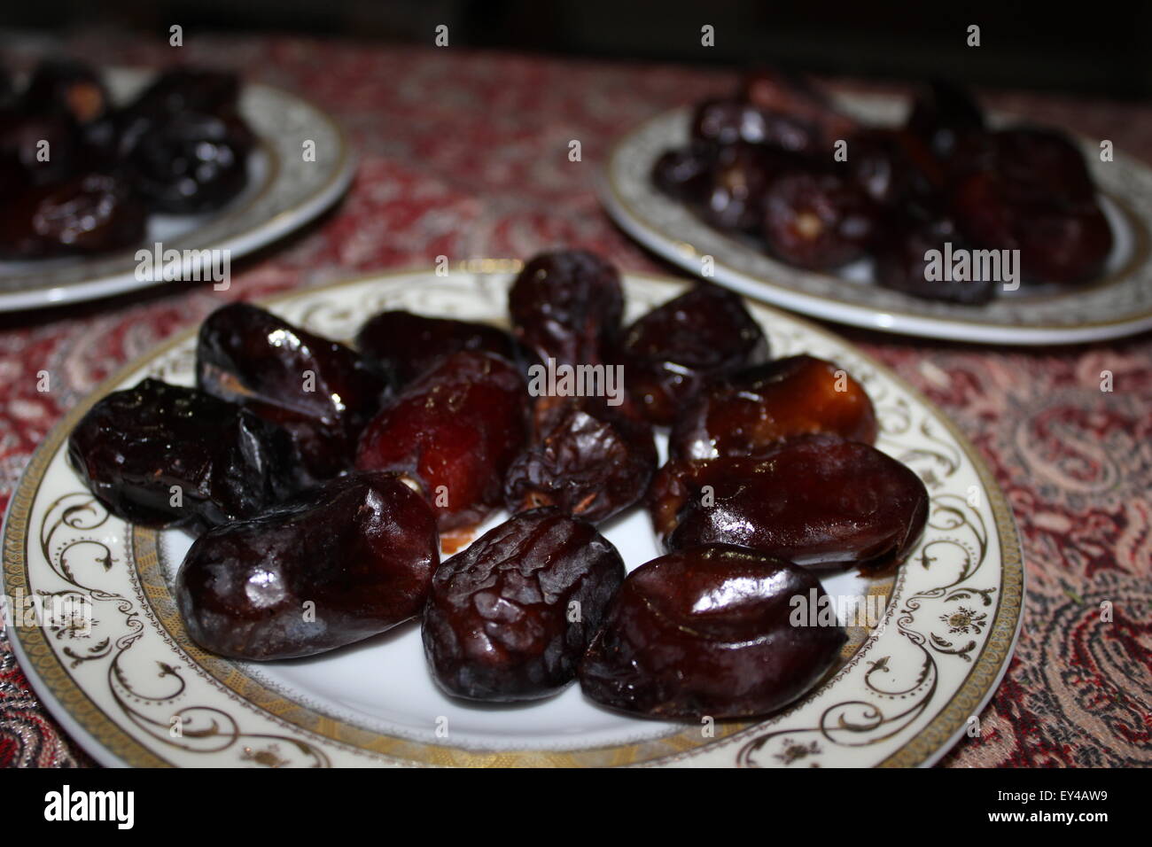 Dates for iftar in Ramadan Stock Photo - Alamy
