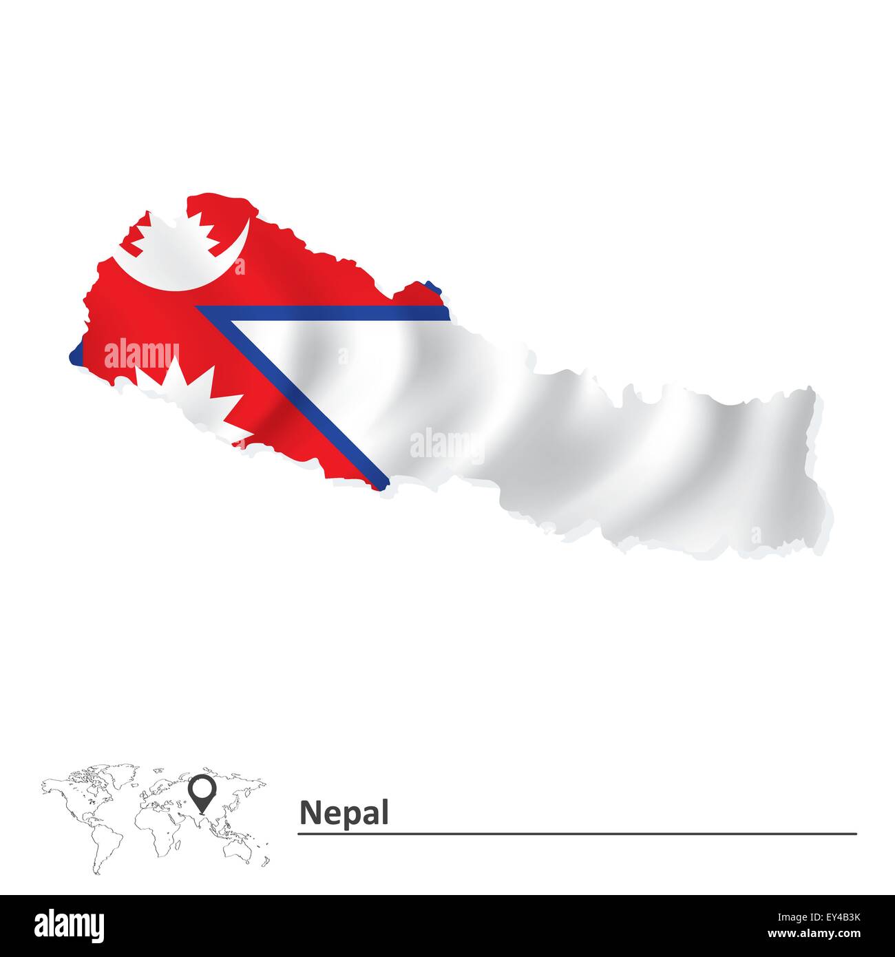 Nepal map vector hi-res stock photography and images - Alamy