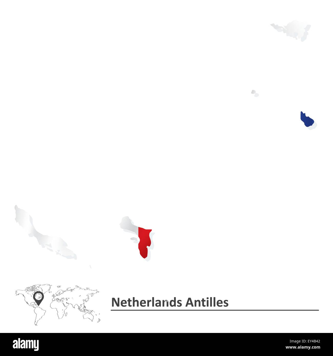 Netherlands antilles map hi-res stock photography and images - Alamy