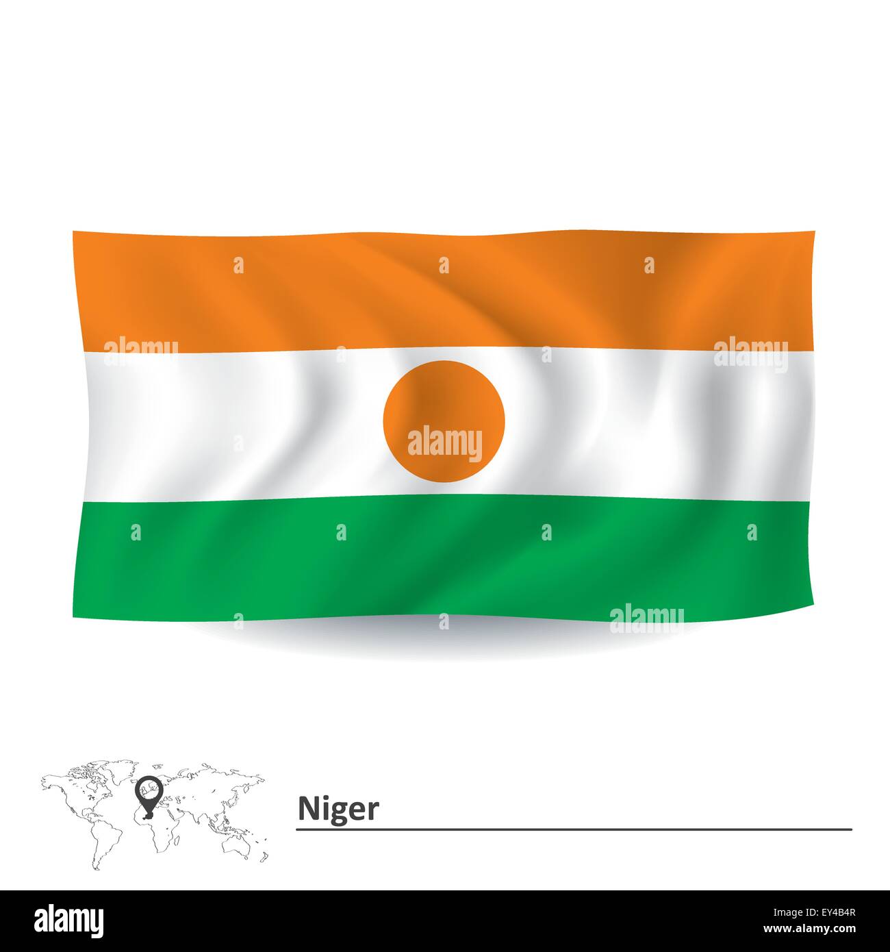Flag of Niger - vector illustration Stock Vector Image & Art - Alamy