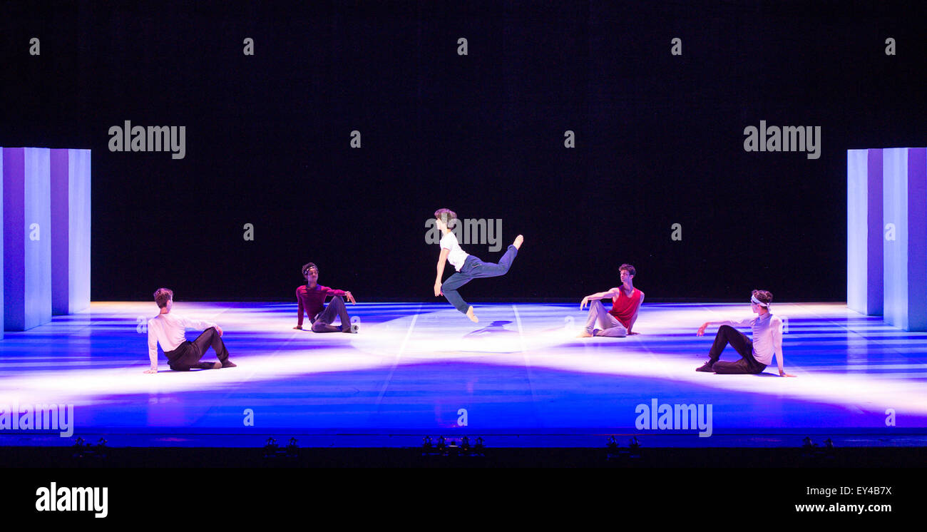 Berlin, Germany. 21st July, 2015. Dancers of Swiss ballet company ...