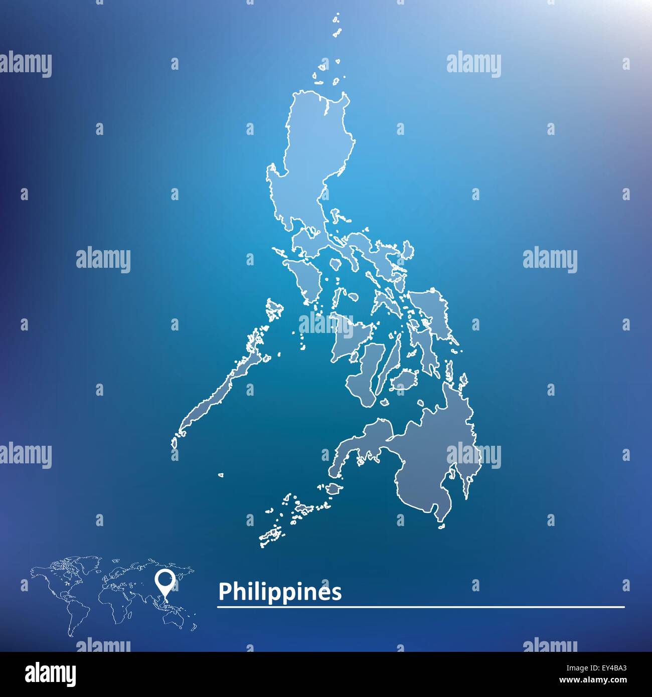 Map of Philippines - vector illustration Stock Vector Image & Art - Alamy