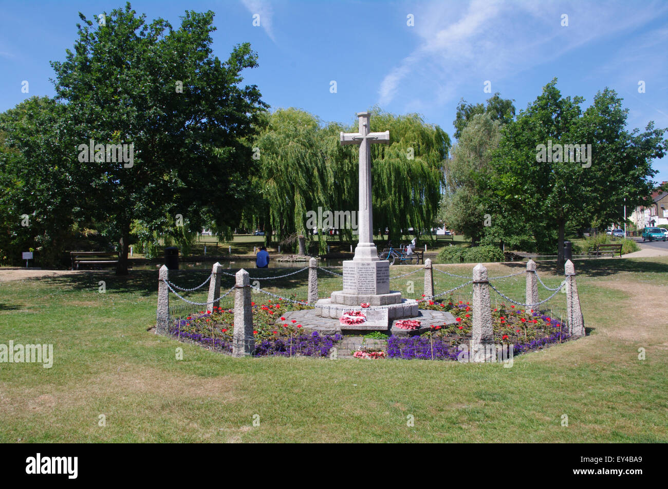 Writtle Essex War Memorial on the Green Stock Photo - Alamy