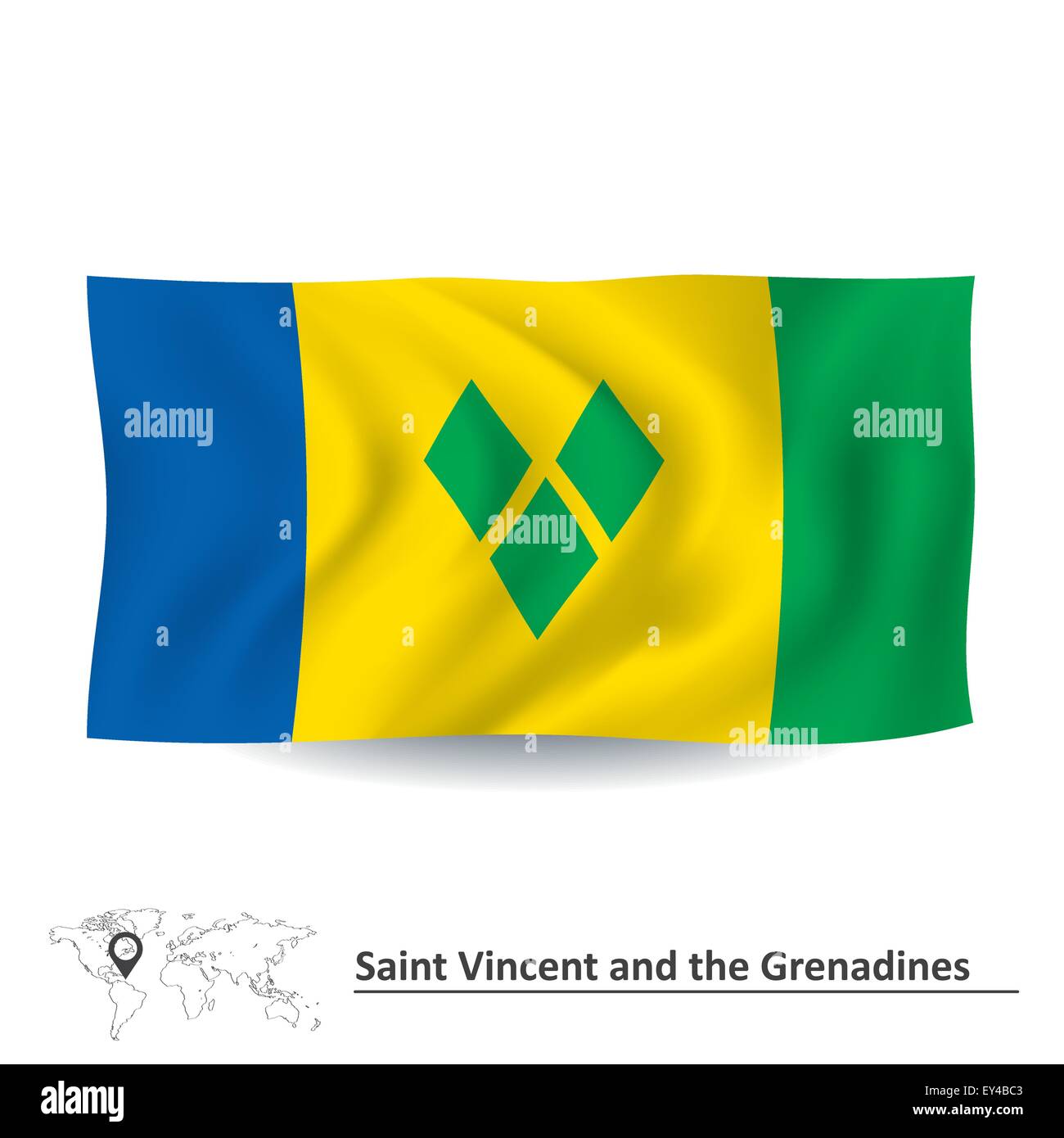 Vector map of saint vincent and the grenadines Cut Out Stock Images ...