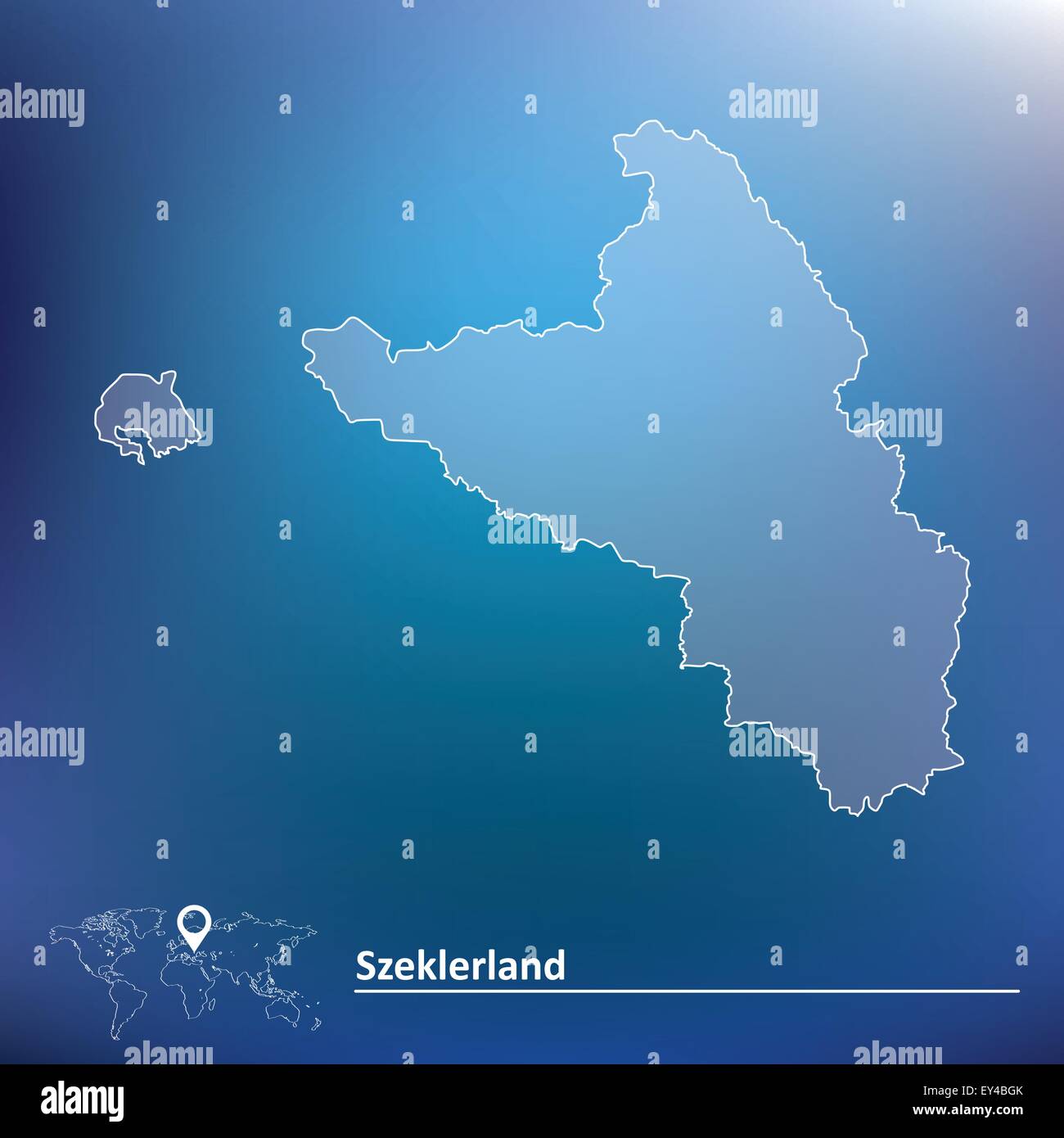 Map of Szeklerland - vector illustration Stock Vector Image & Art - Alamy