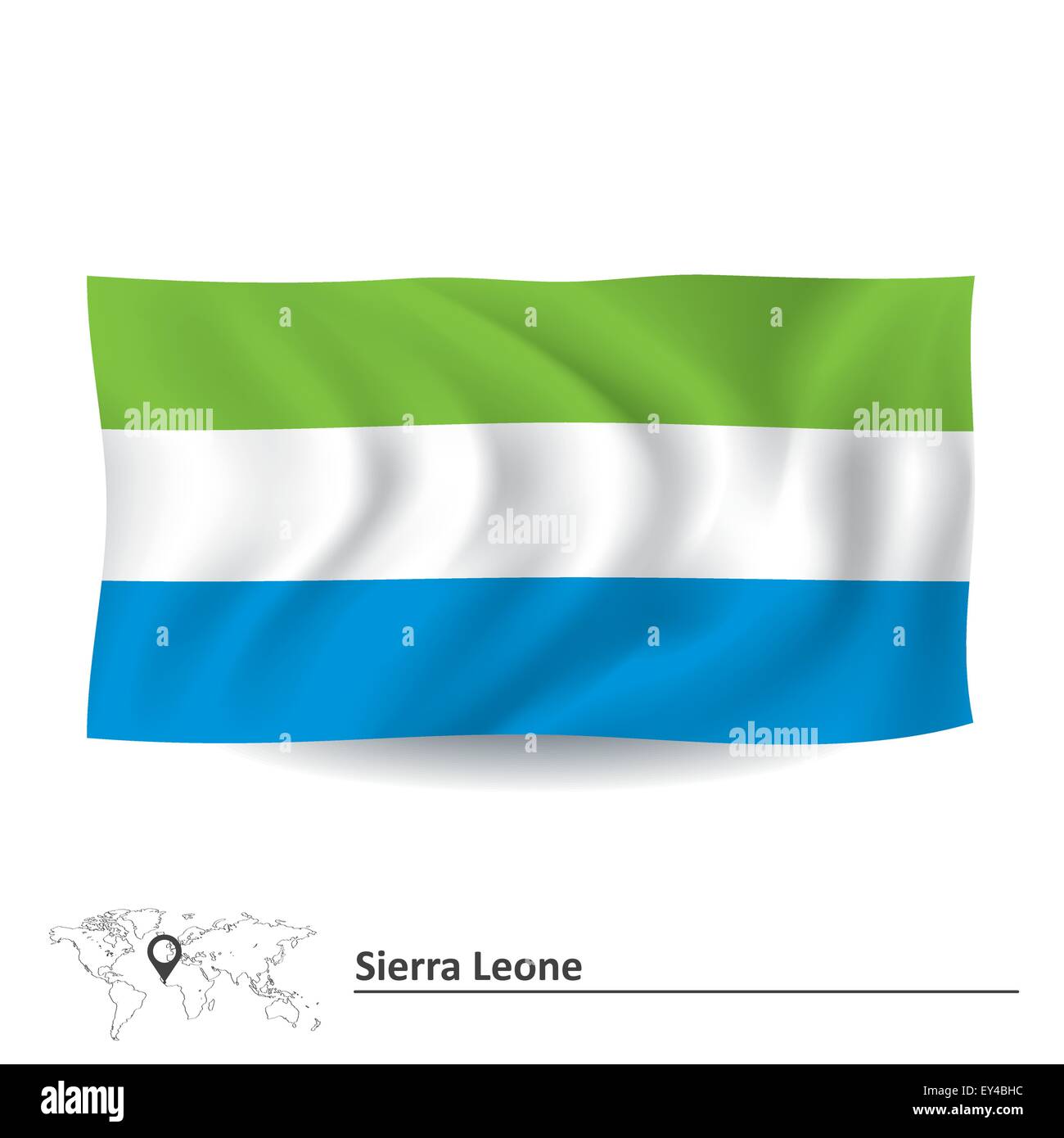 Sierra leone flag nation Stock Vector Images - Alamy