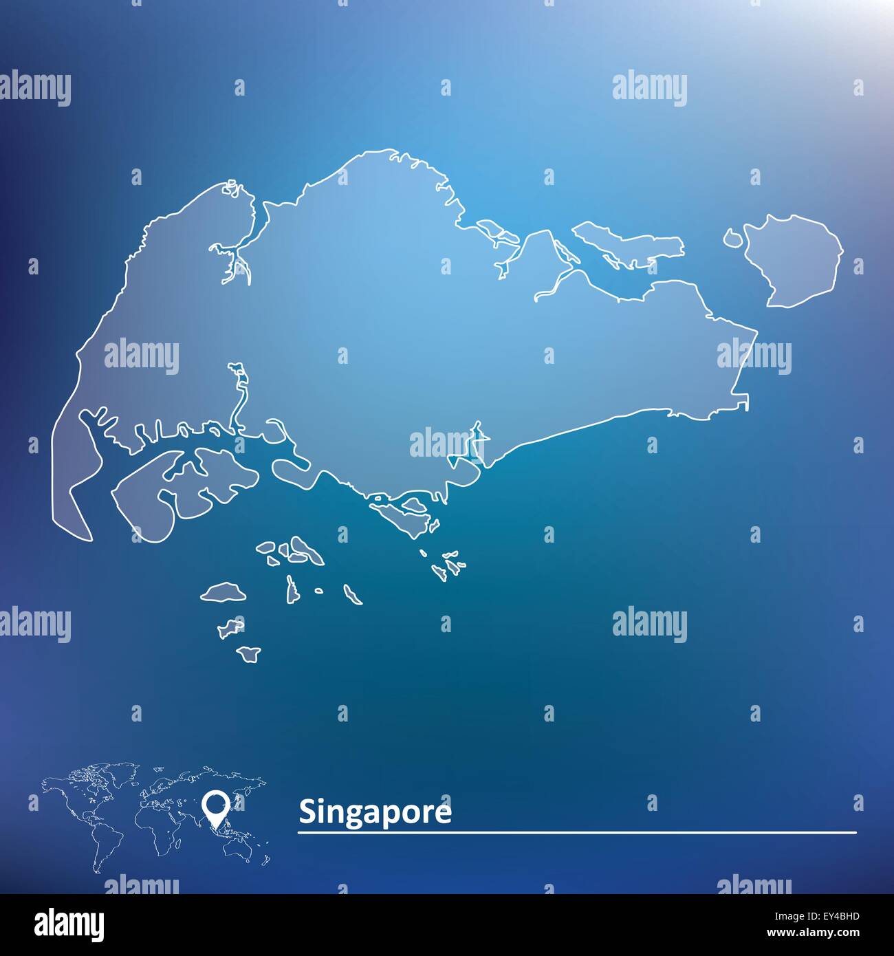 Vector Maps Of Singapore – Singapore Map – DEEOOZ