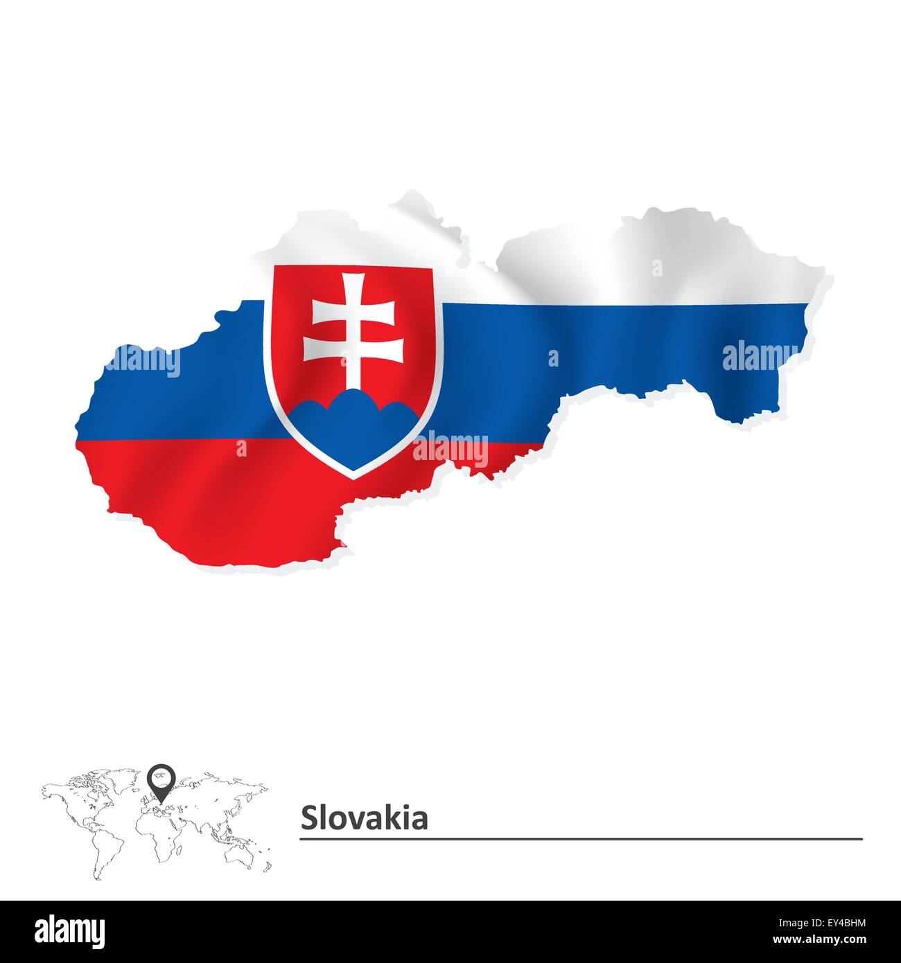 Map of slovakia Cut Out Stock Images & Pictures - Alamy