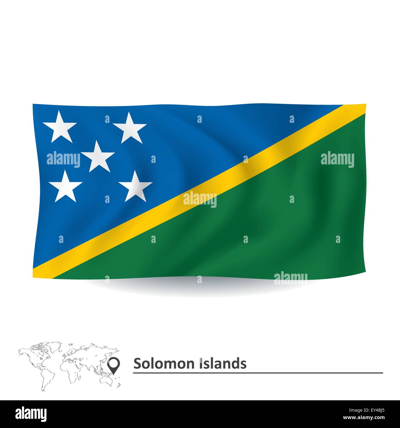 Country solomon islands map Cut Out Stock Images & Pictures - Alamy