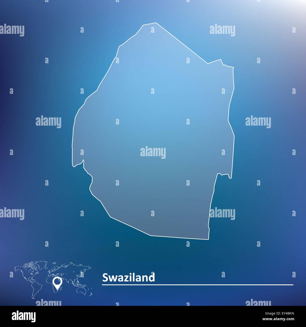 Map swaziland vector vectors hi-res stock photography and images - Alamy