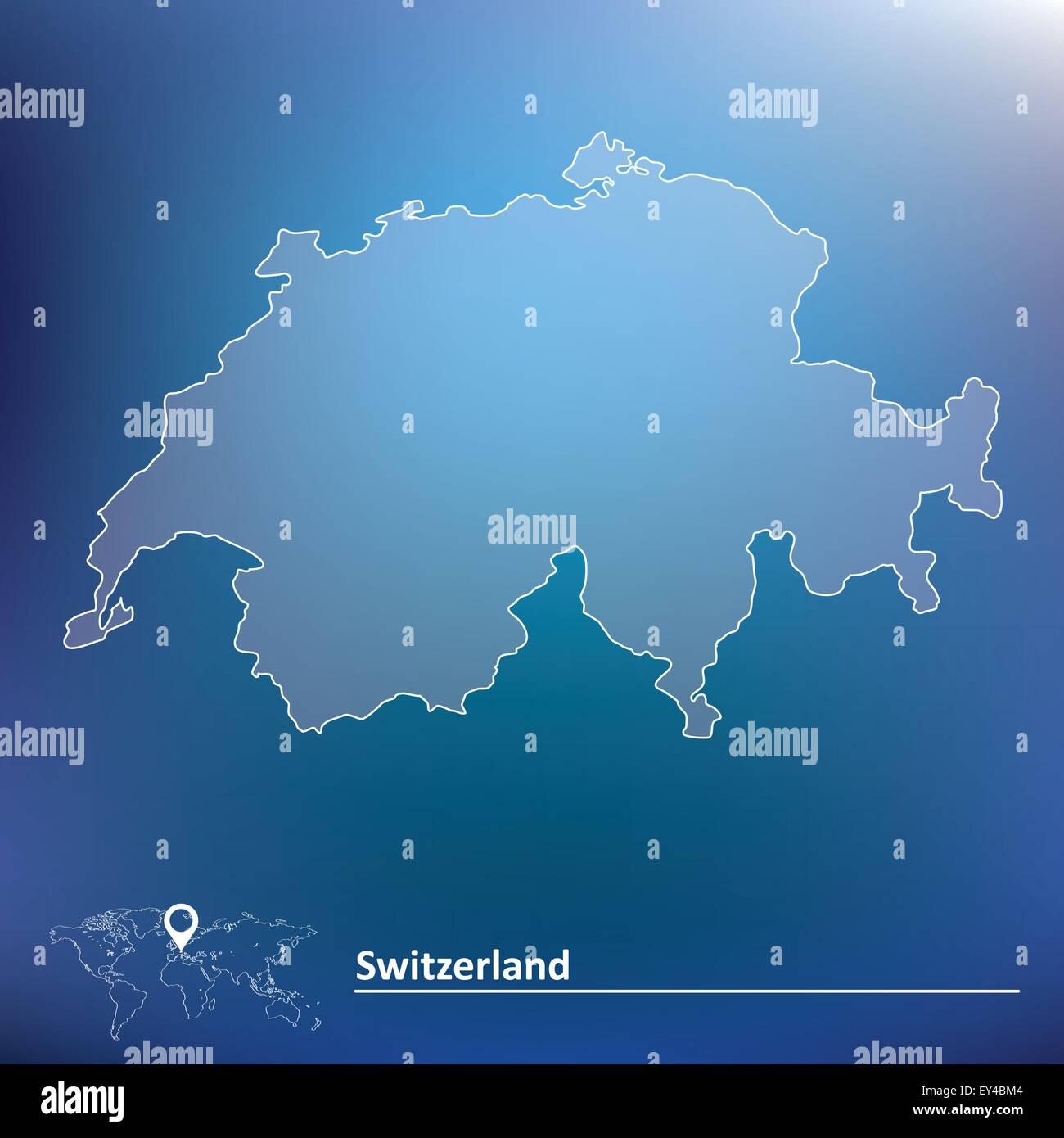 Map of Switzerland - vector illustration Stock Vector Image & Art - Alamy