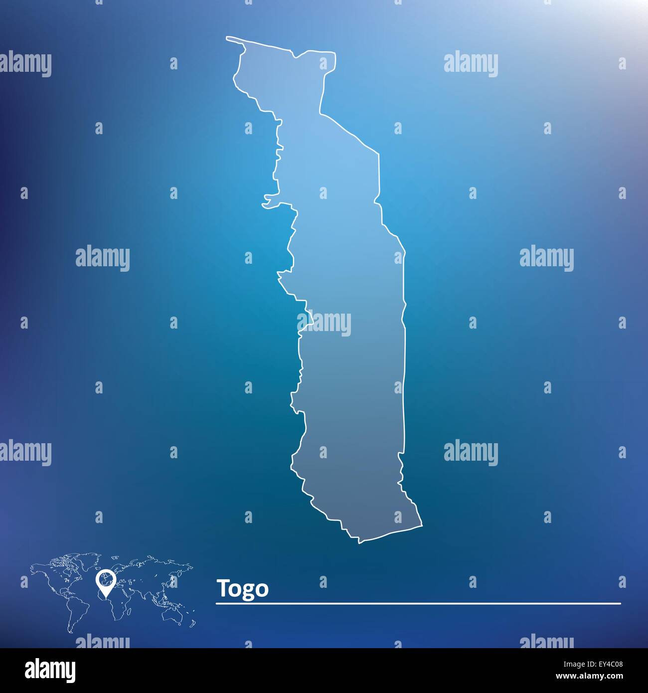 Map of Togo - vector illustration Stock Vector Image & Art - Alamy