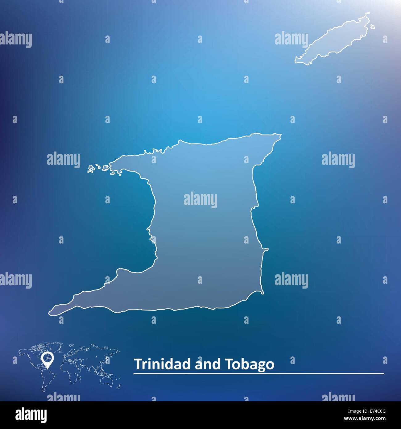 Map of trinidad hi-res stock photography and images - Alamy