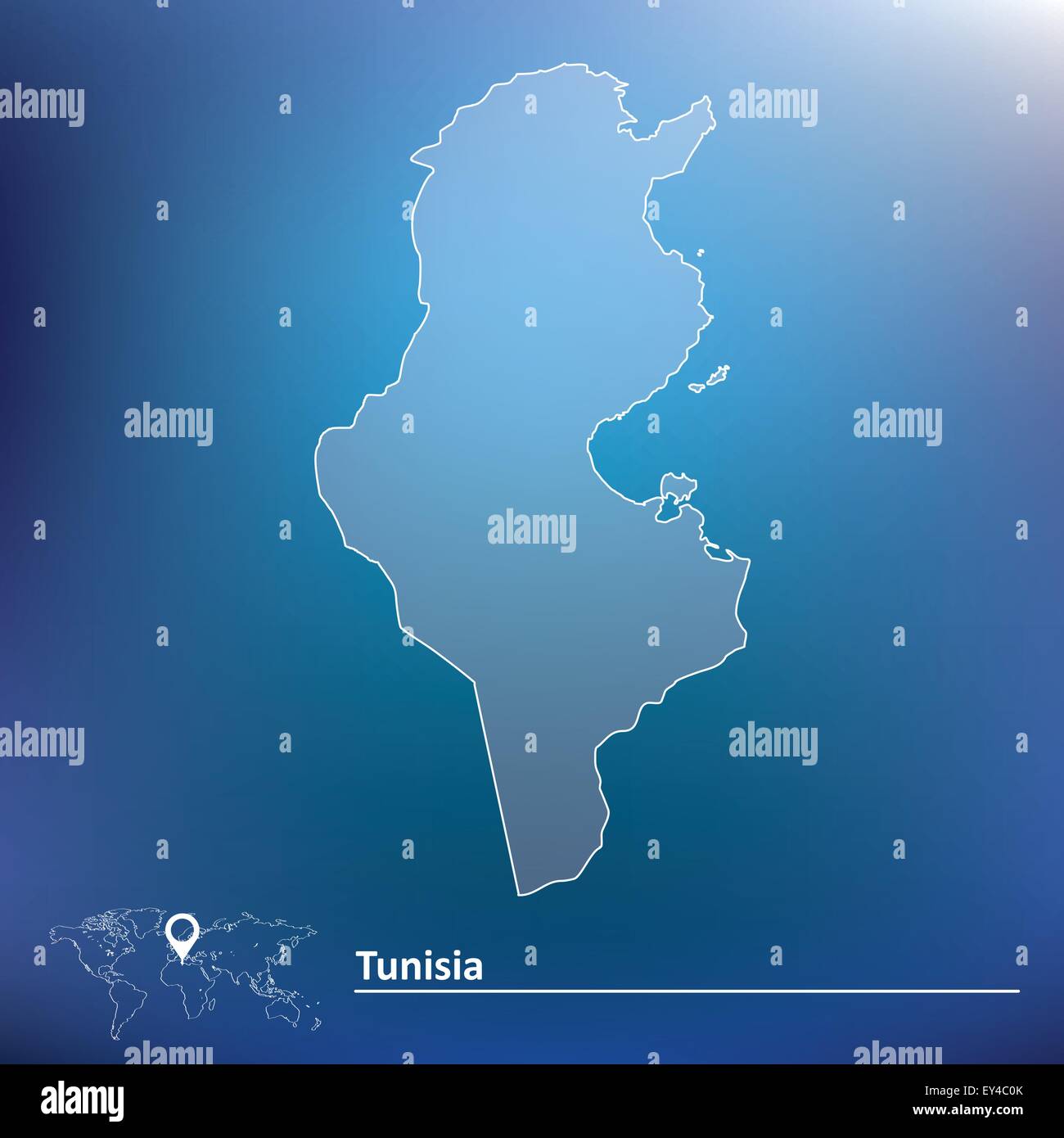 Map tunisia Stock Vector Images - Alamy