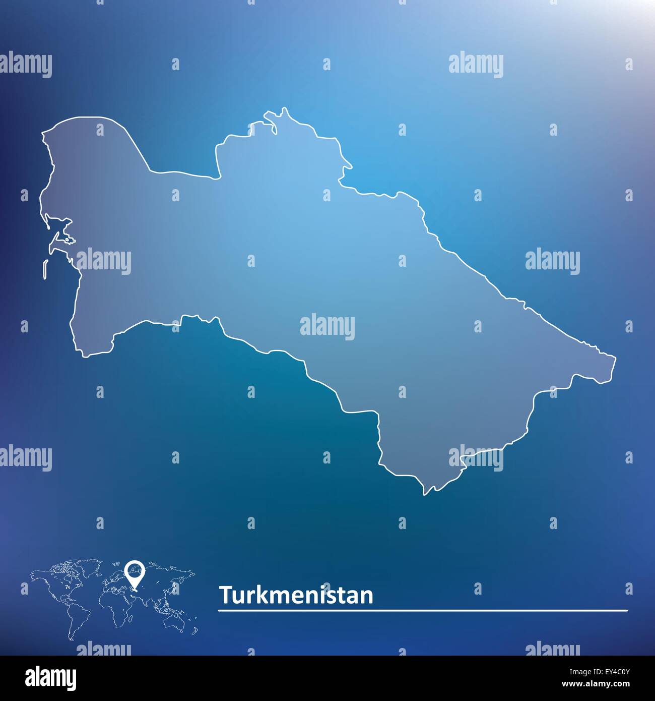 Map of turkmenistan hi-res stock photography and images - Alamy