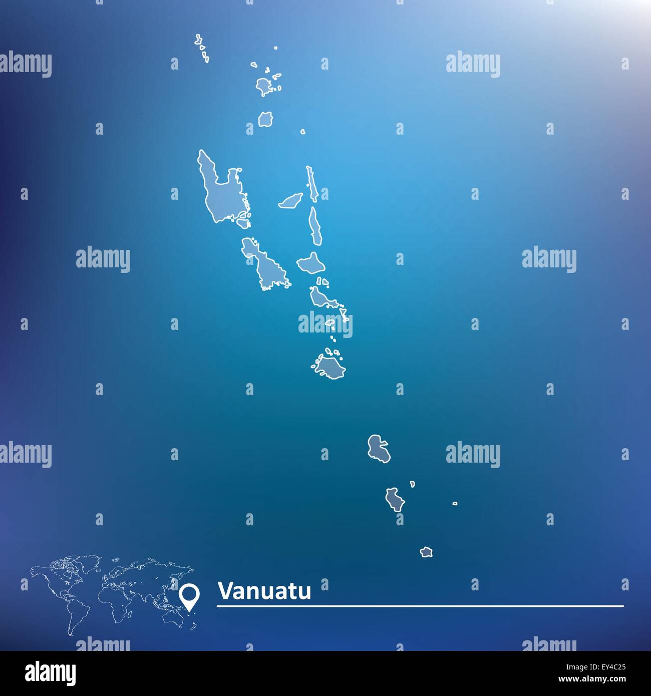 Map of Vanuatu - vector illustration Stock Vector Image & Art - Alamy