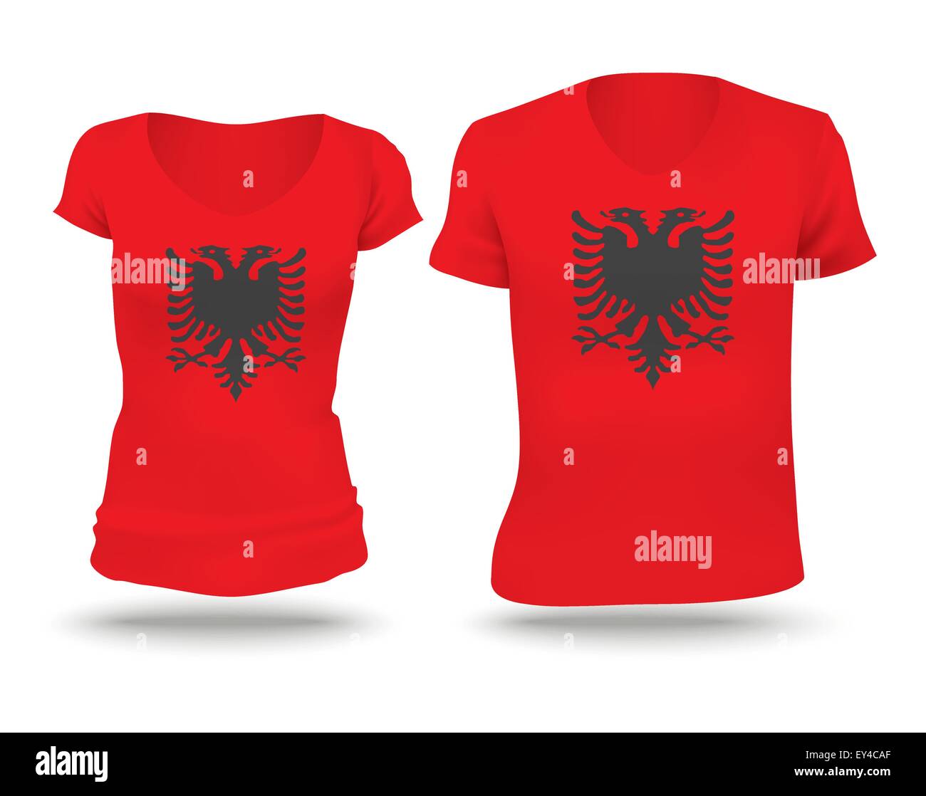 Flag shirt design of Albania - vector illustration Stock Vector Image ...