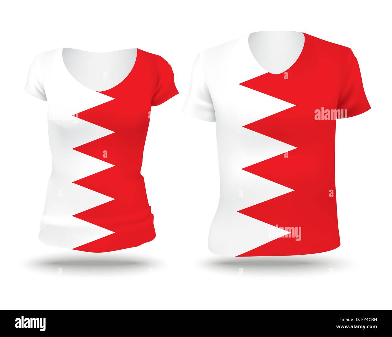 Flag shirt design of Bahrain - vector illustration Stock Vector Image ...