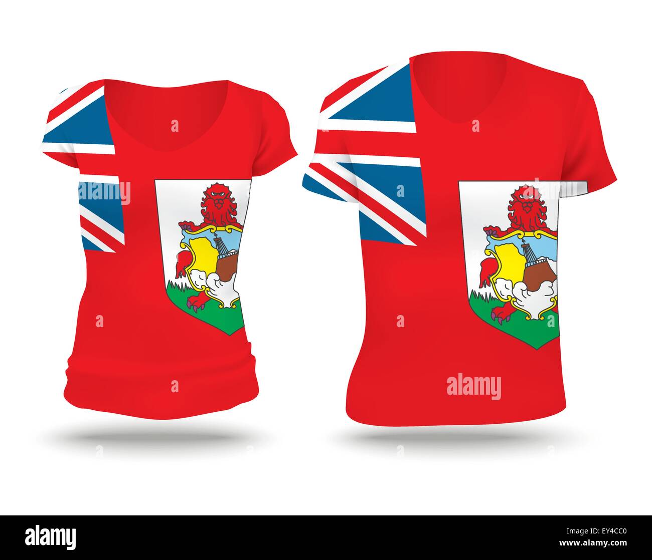 Flag shirt design of Bermuda - vector illustration Stock Vector Image ...