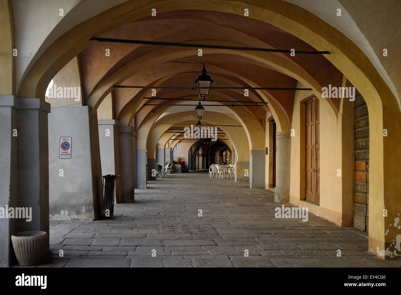 Piazzo, the arches Stock Photo - Alamy