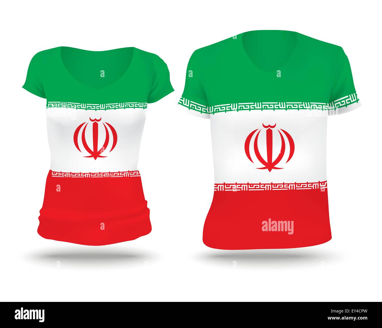 Flag shirt design of Iran - vector illustration Stock Vector Image ...