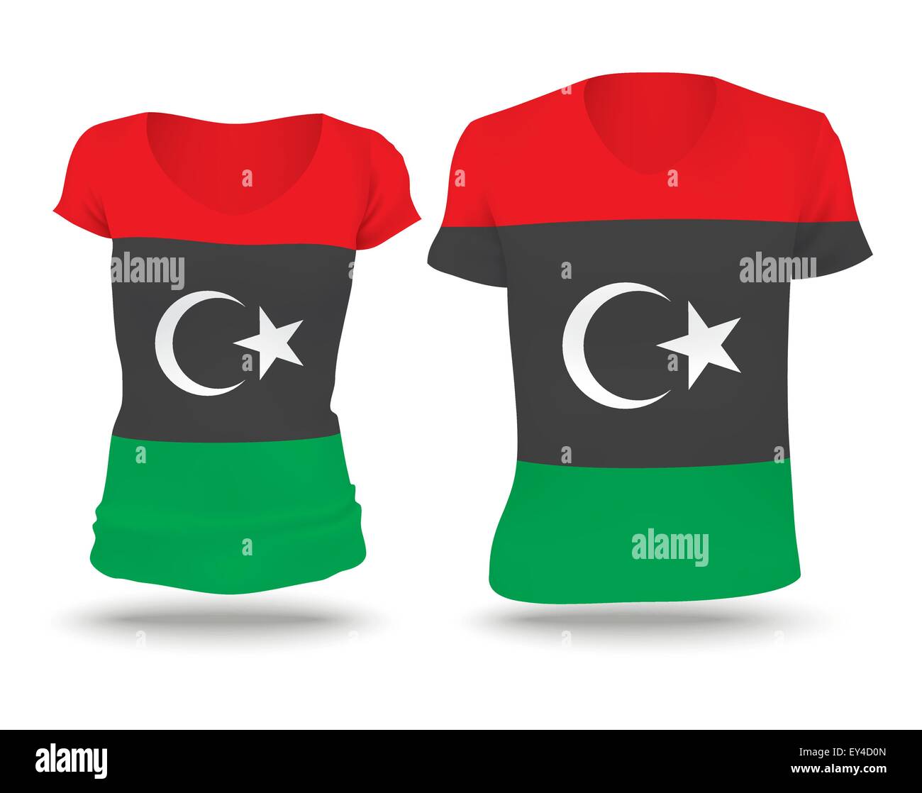 Flag shirt design of Libya - vector illustration Stock Vector Image ...