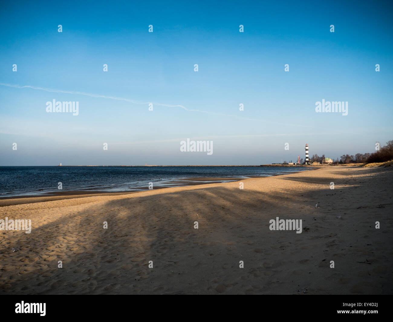 Baltic beach at day light in Riga gulf Stock Photo - Alamy