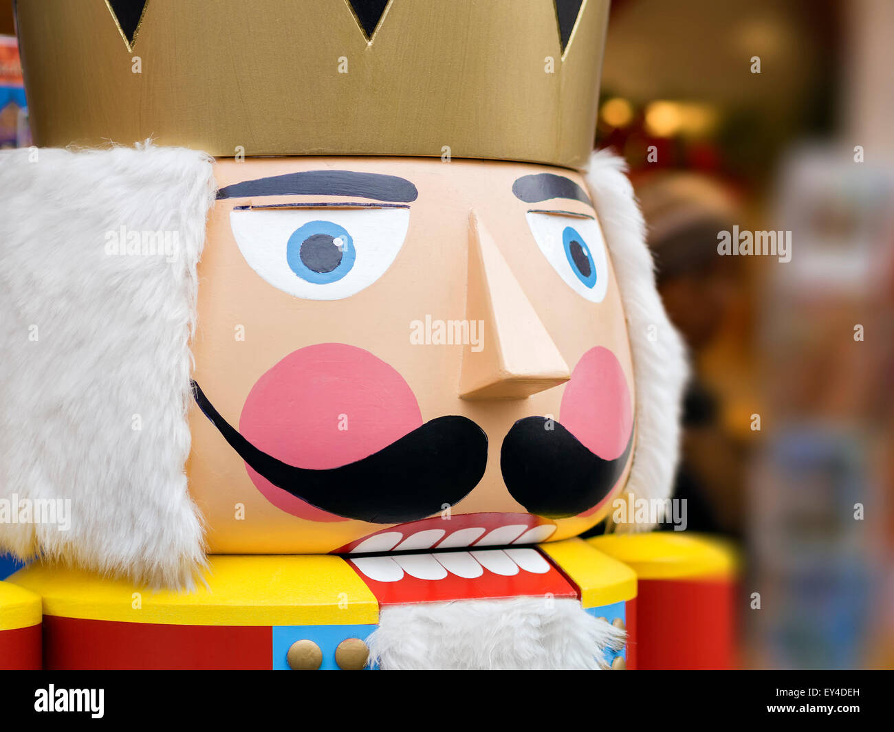 Picture of a big nutcracker at the Christmas Market Stock Photo - Alamy