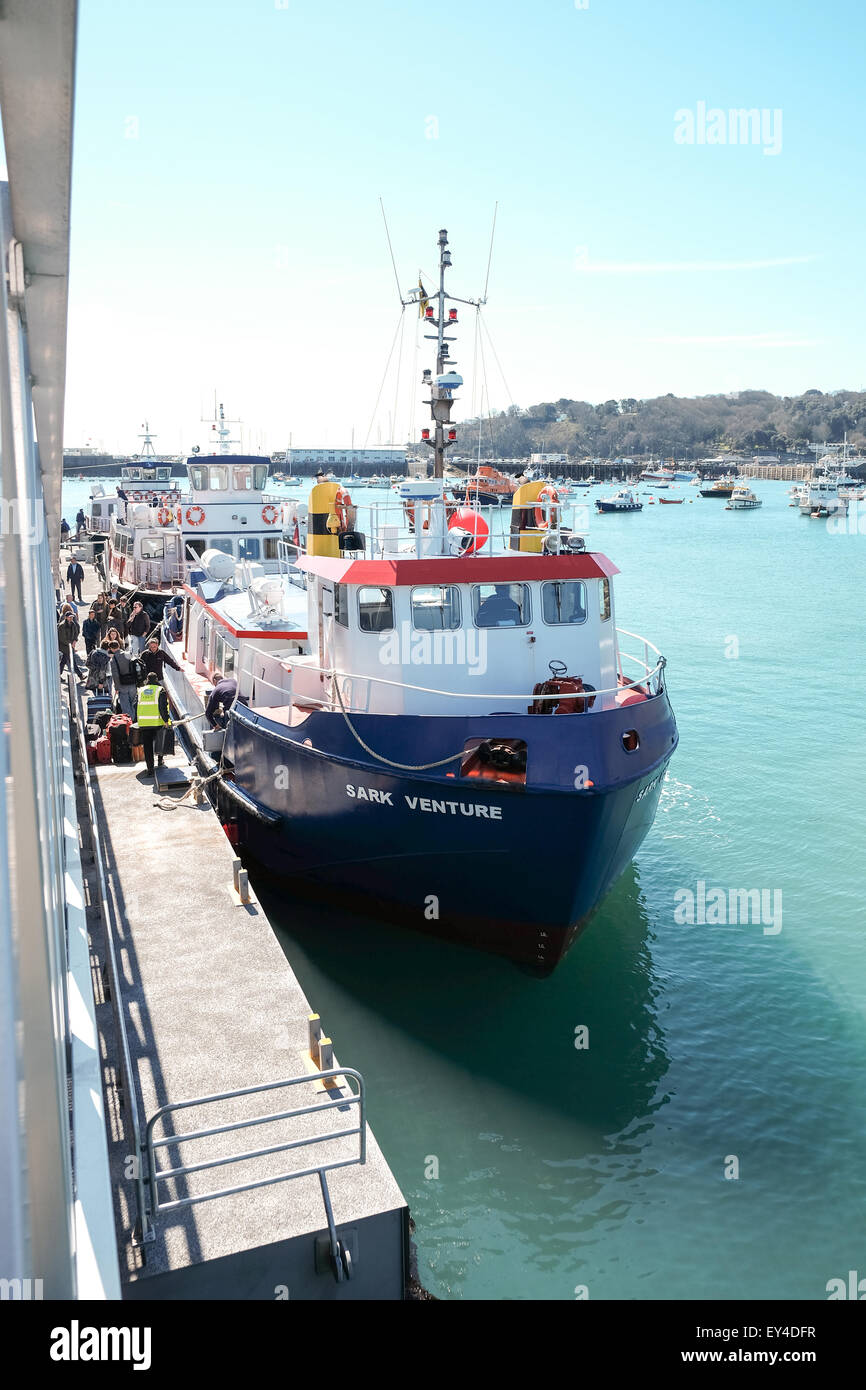 Sark Venture island vist boat Stock Photo - Alamy
