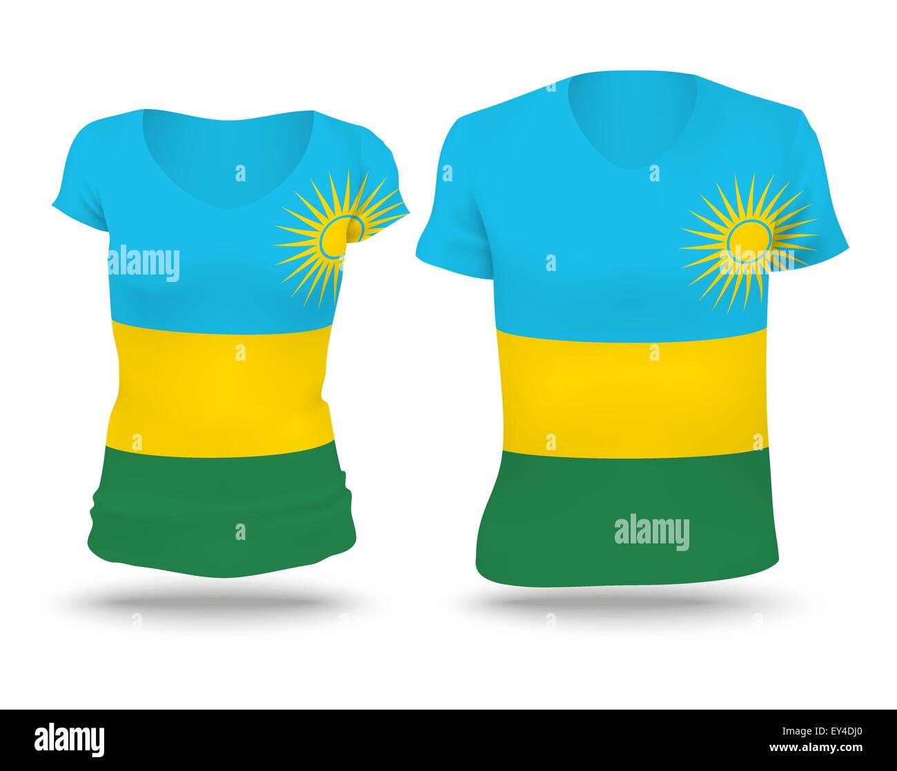 Flag shirt design of Rwanda - vector illustration Stock Vector Image ...