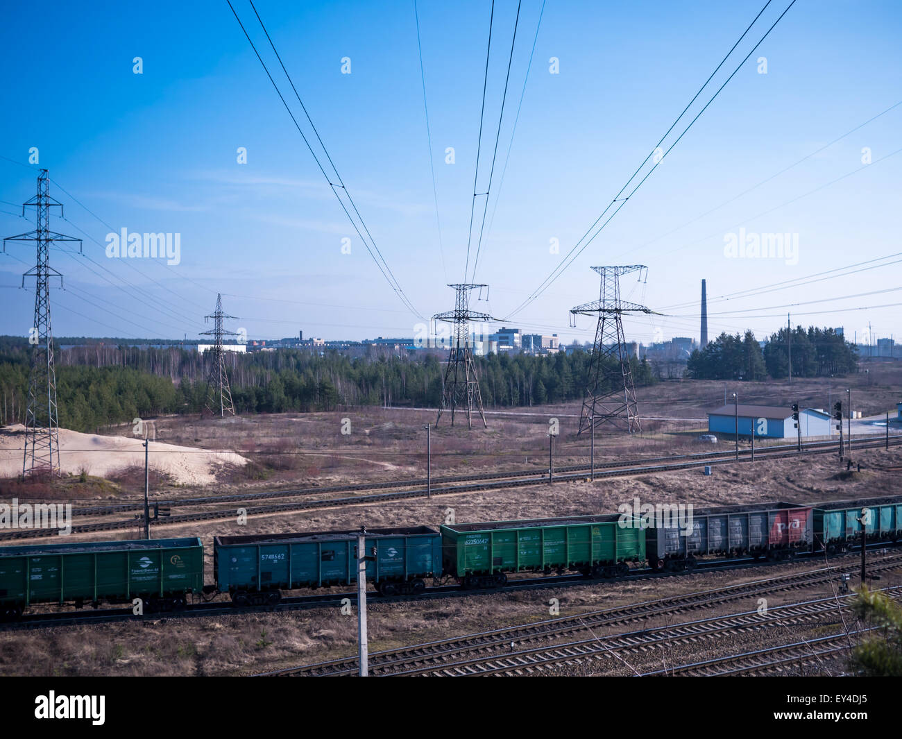 Perspective view of the railway hi-res stock photography and images - Alamy