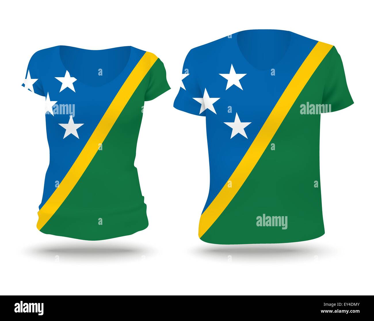 Flag shirt design of Solomon Islands - vector illustration Stock Vector ...