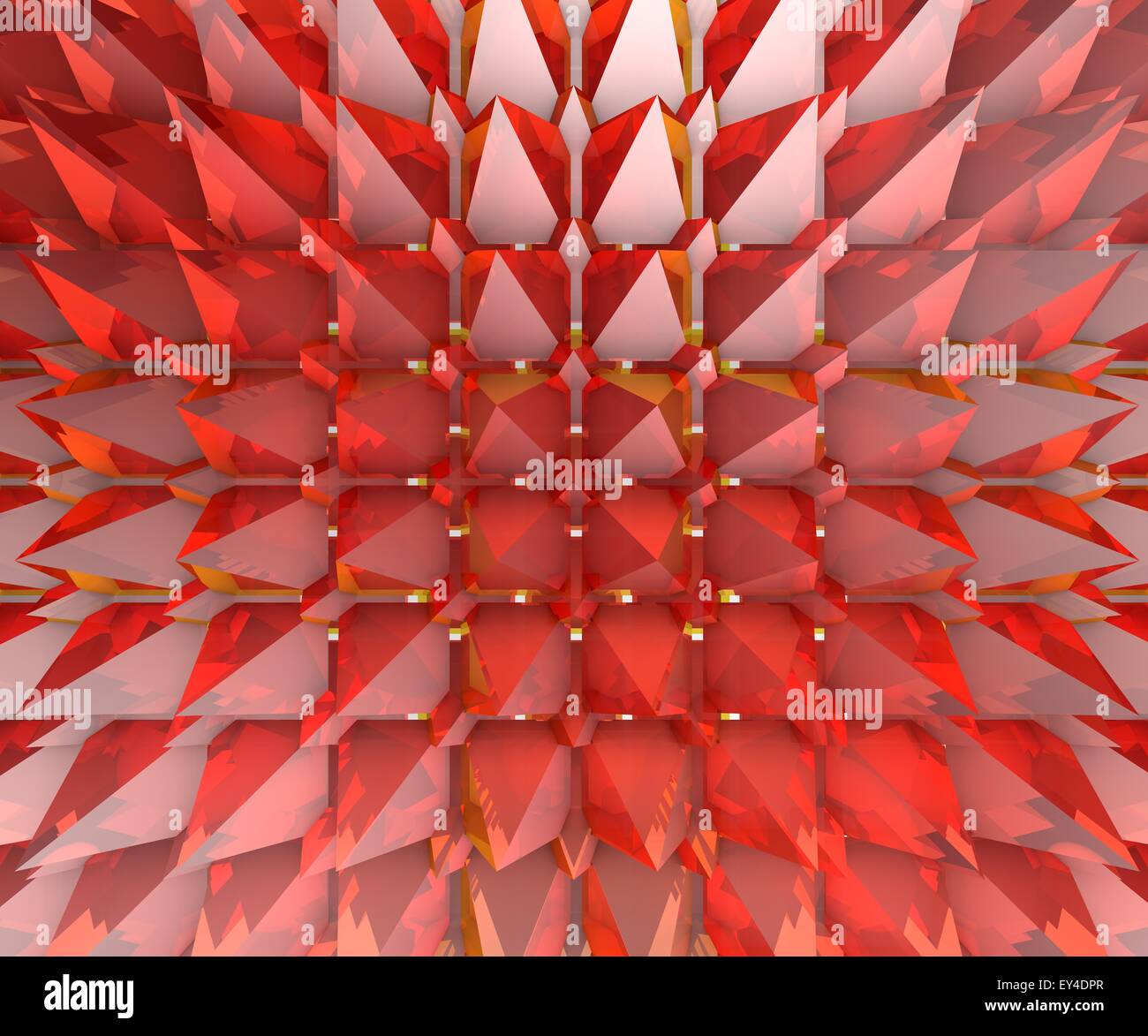 3D Red glass transparent piramids background texture Stock Photo - Alamy
