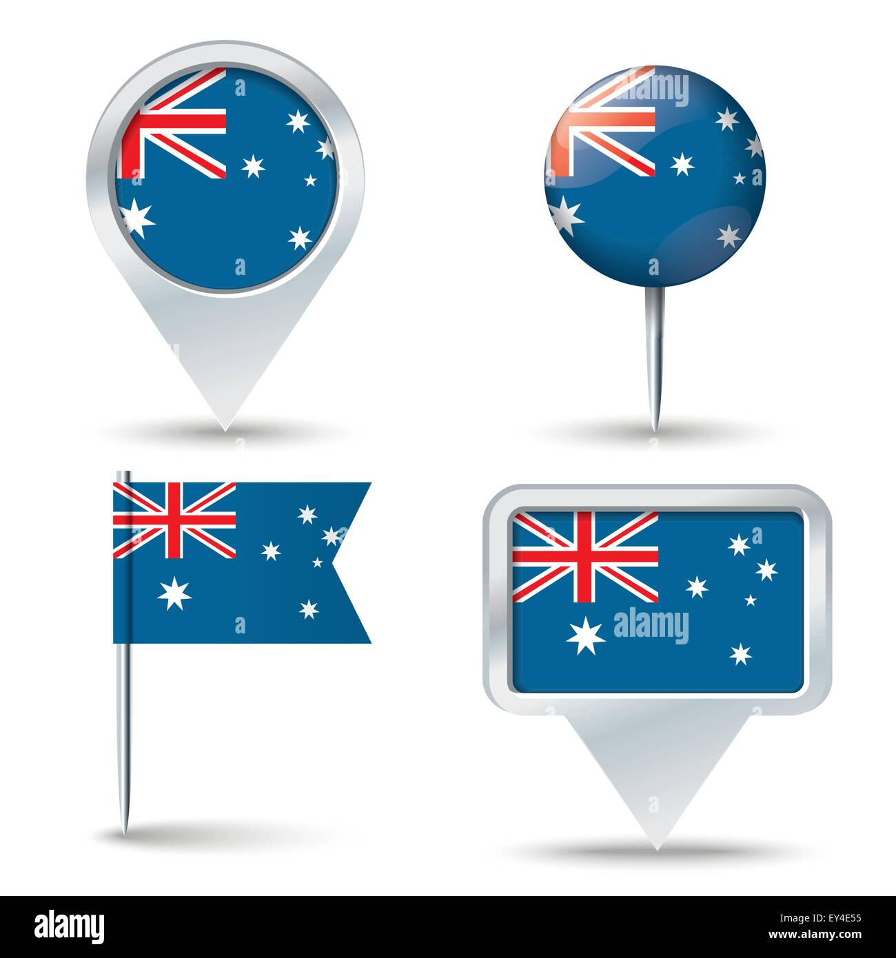 Map pin australia Stock Vector Images - Alamy