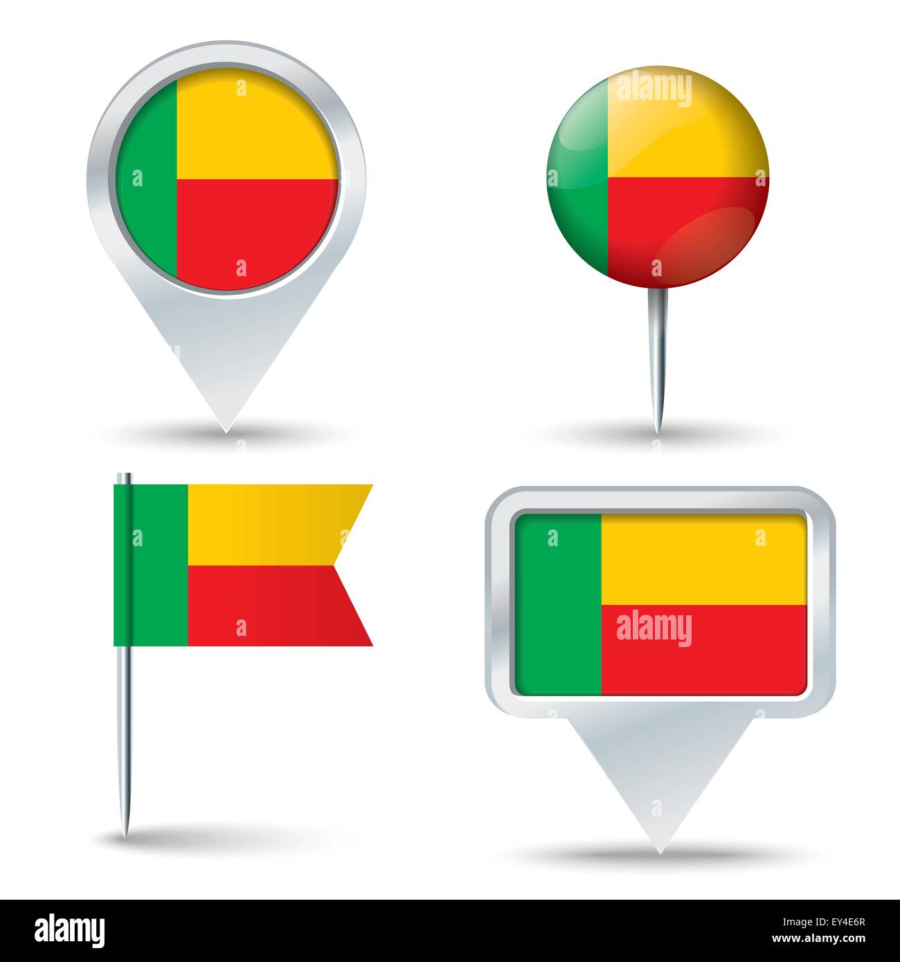 Flag of benin vector hi-res stock photography and images - Alamy