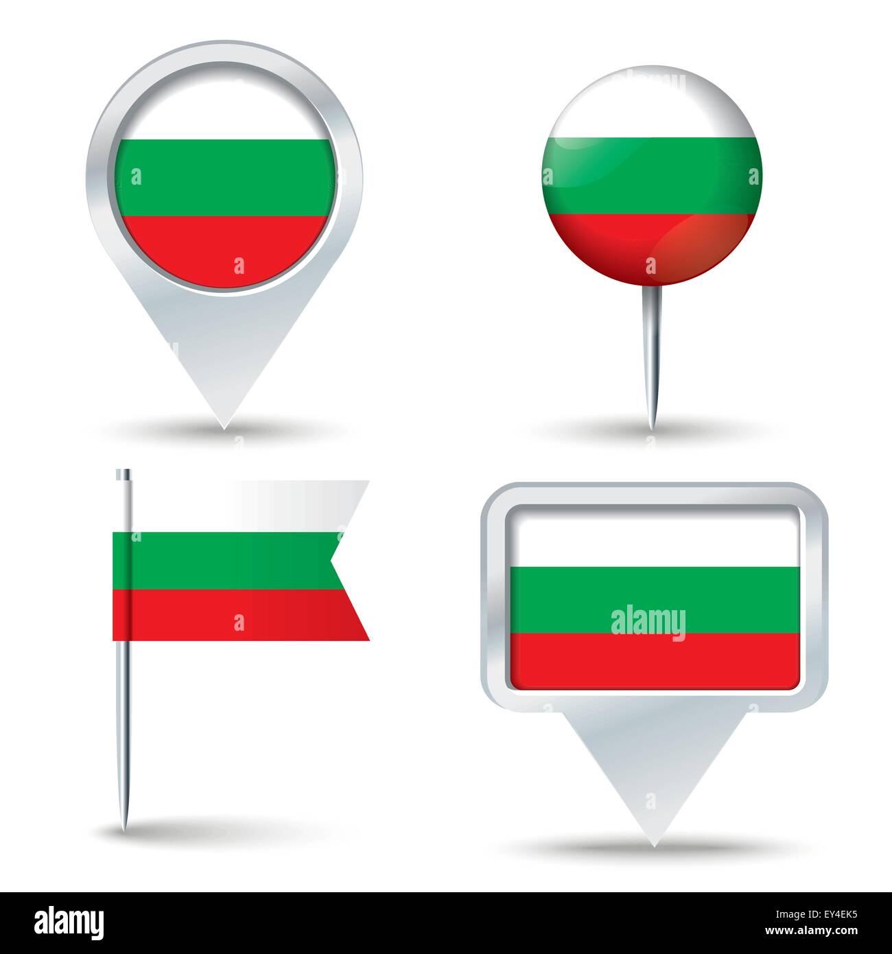 Bulgaria map pin Stock Vector Images - Alamy
