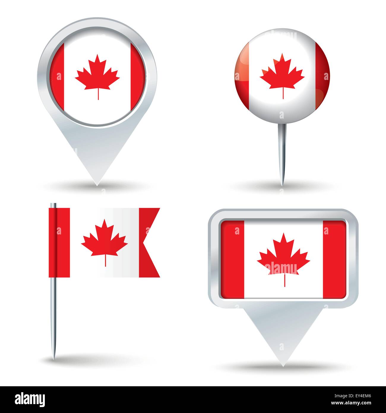 Canada map pin hi-res stock photography and images - Alamy