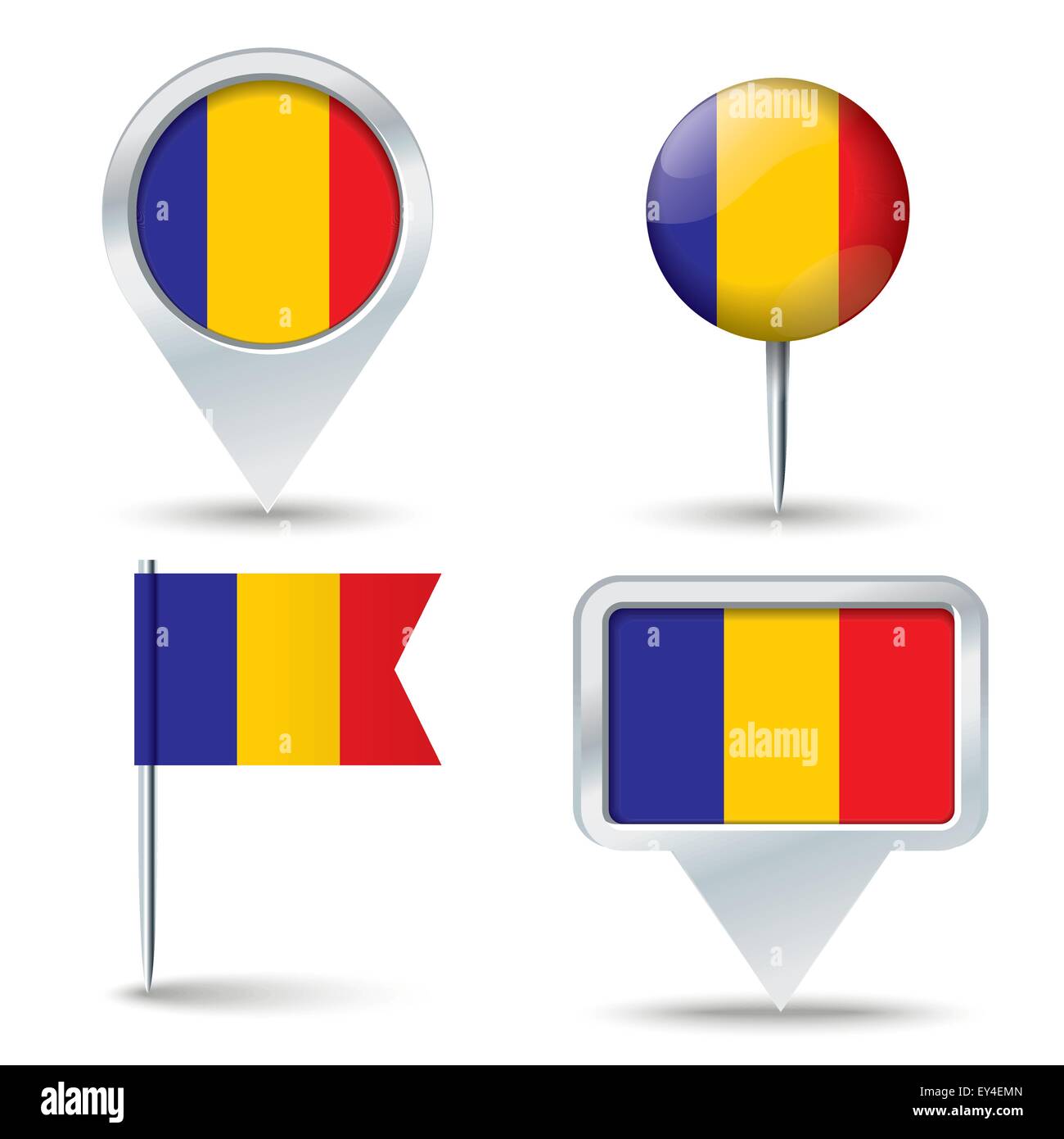 Chad flag map Stock Vector Images - Alamy