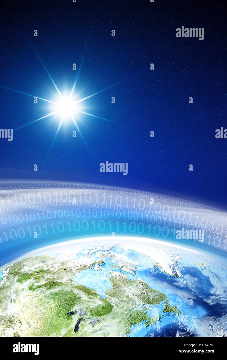 Blue polar rays flare hi-res stock photography and images - Alamy