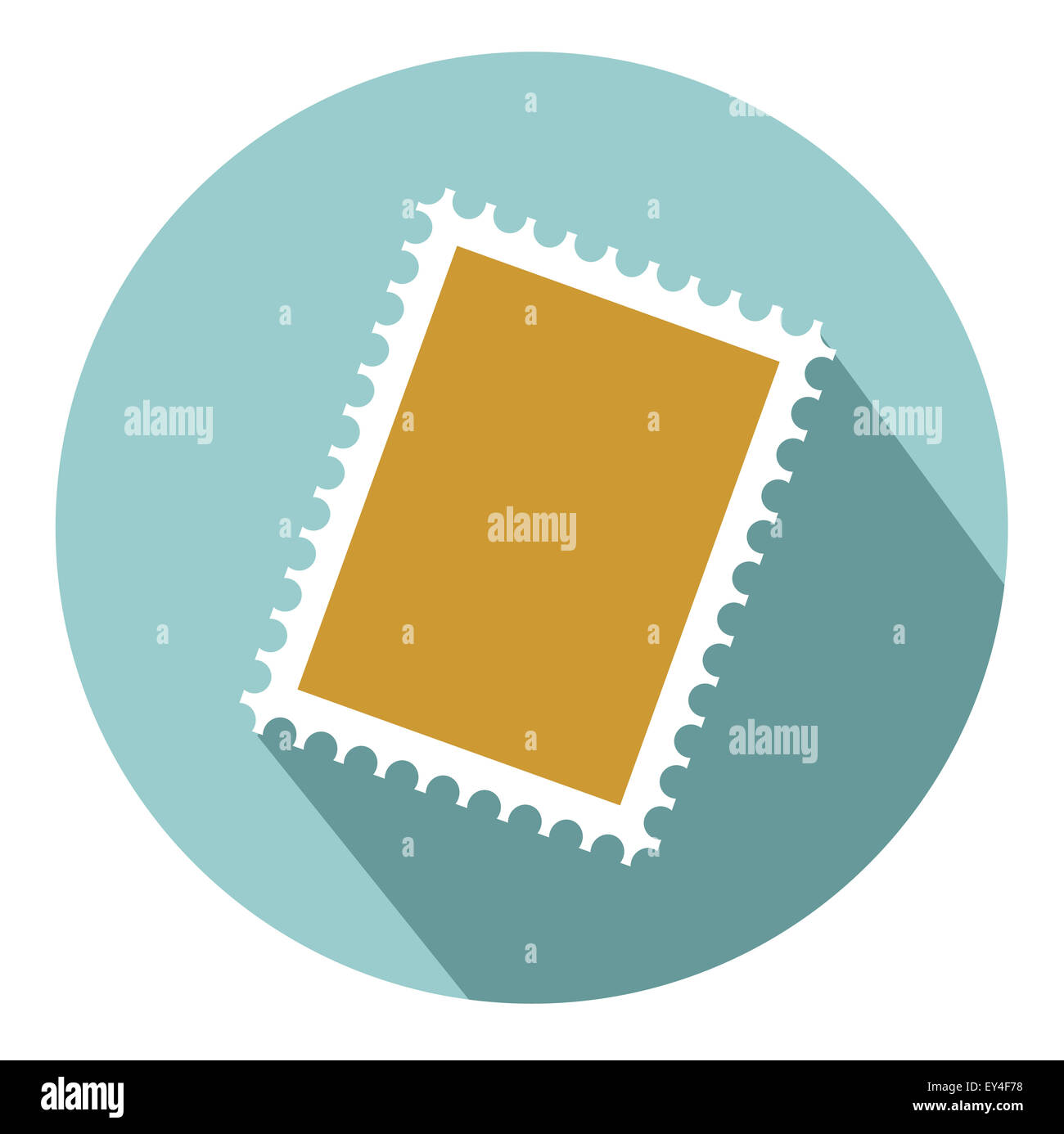Postage stamp template flat Cut Out Stock Images & Pictures - Alamy