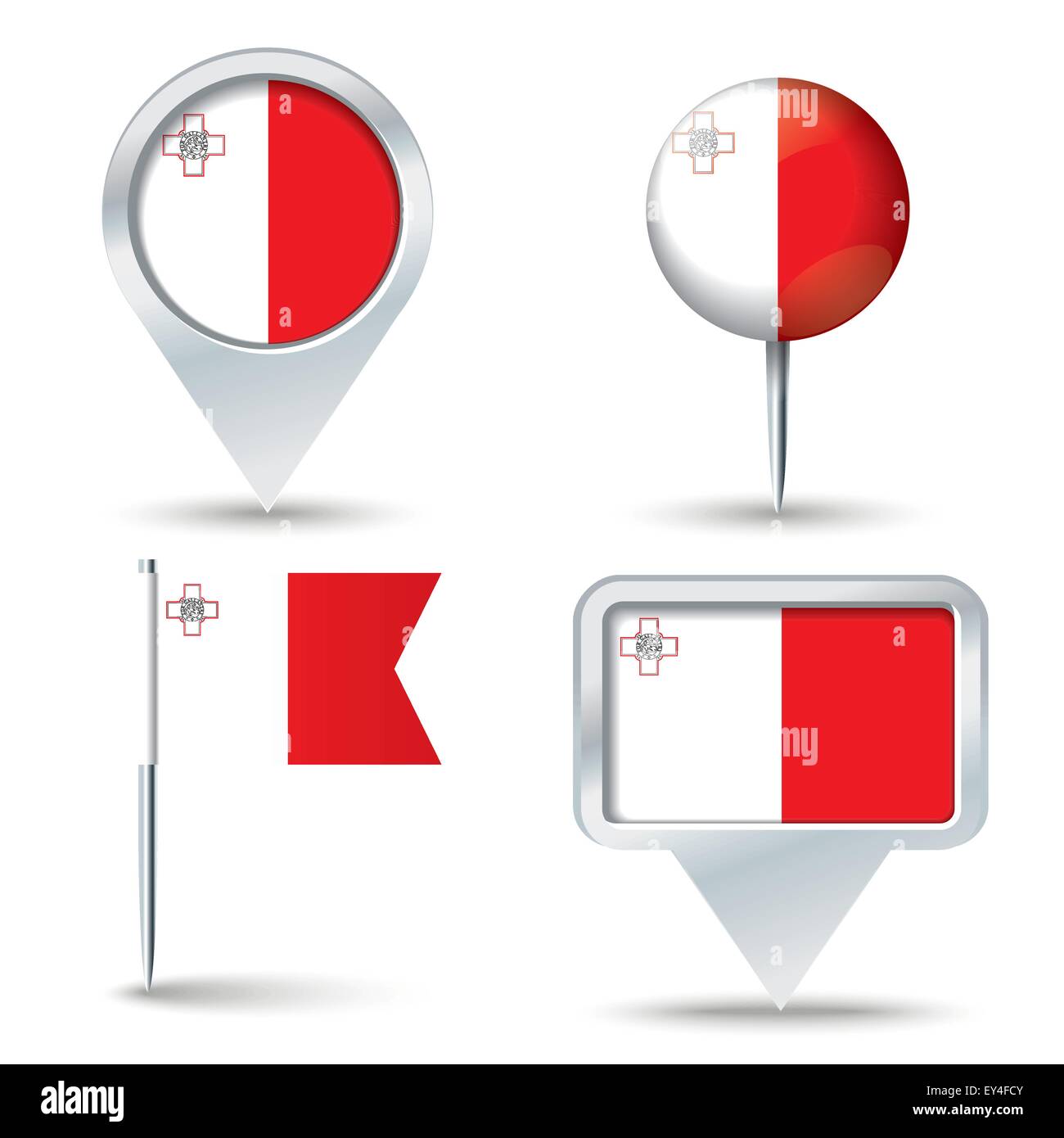 Map Pin Malta Cut Out Stock Images And Pictures Alamy