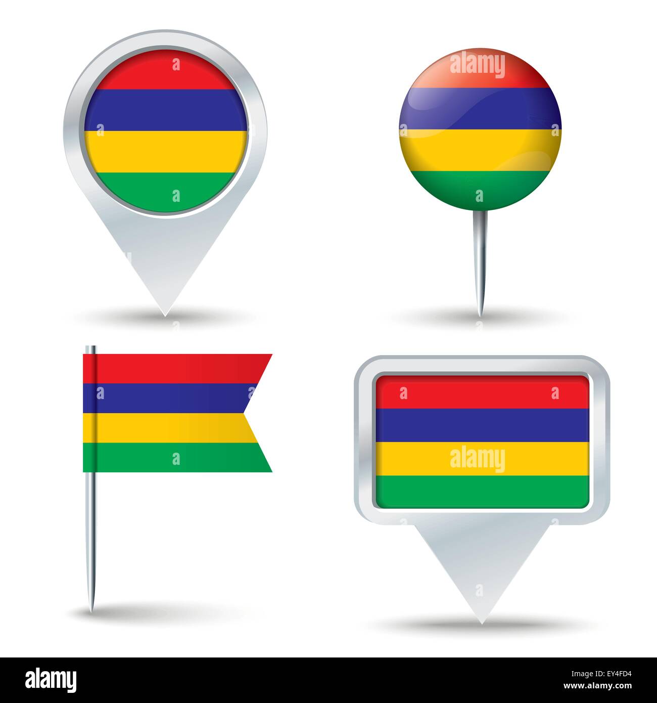 Mauritius flag map hi-res stock photography and images - Alamy