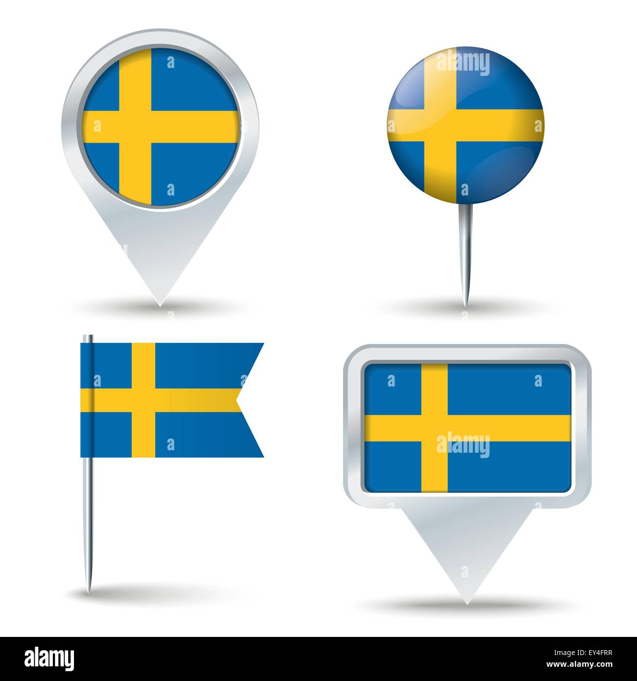 Sweden flag pin hi-res stock photography and images - Alamy