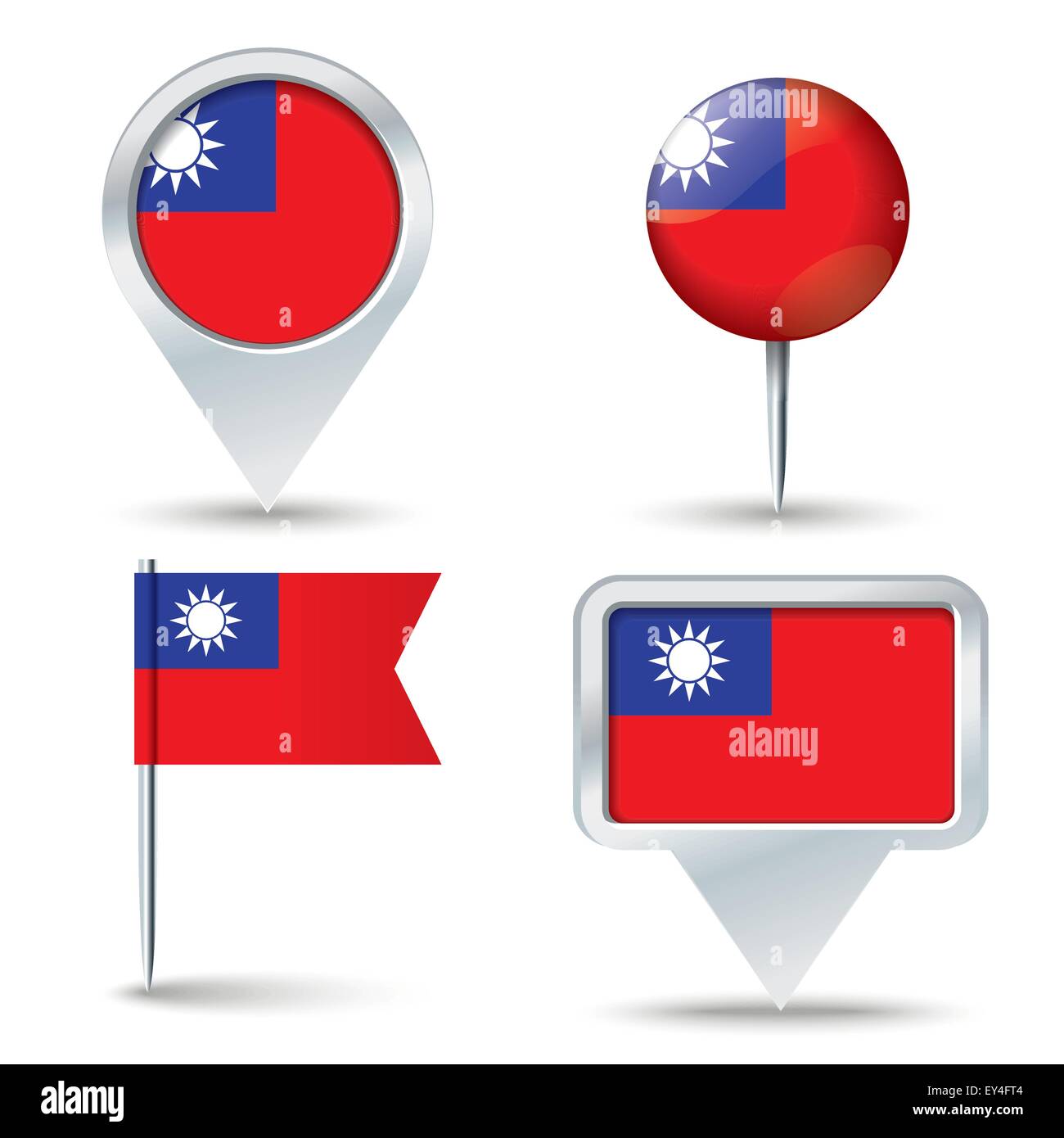 Taiwan flag map Stock Vector Images - Alamy